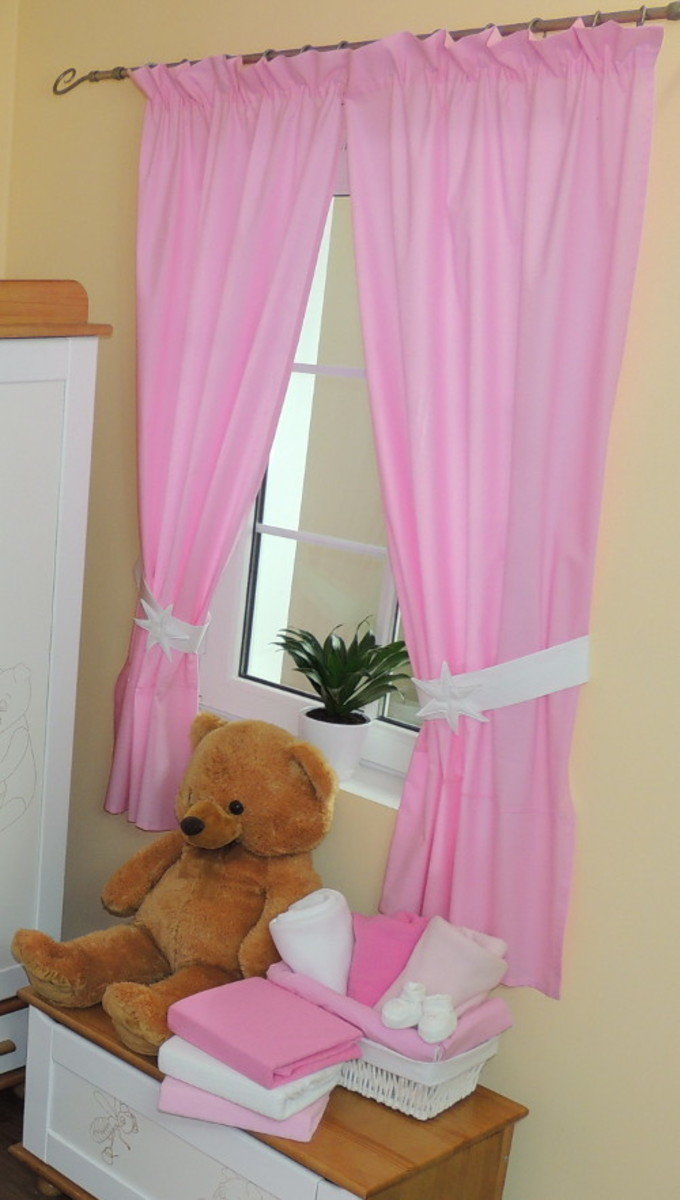 copii draperie - roz - banaby.ro