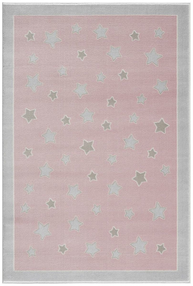 copilăresc covor planetă - roz - banaby.ro